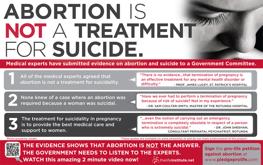 Seen by all! Our pro-life newspaper adverts make the evidence clear